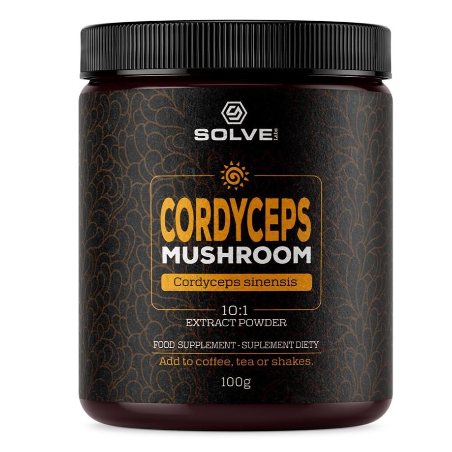 Solve Labs Cordyceps Mushroom suplement diety w proszku 100g | Dom i ...